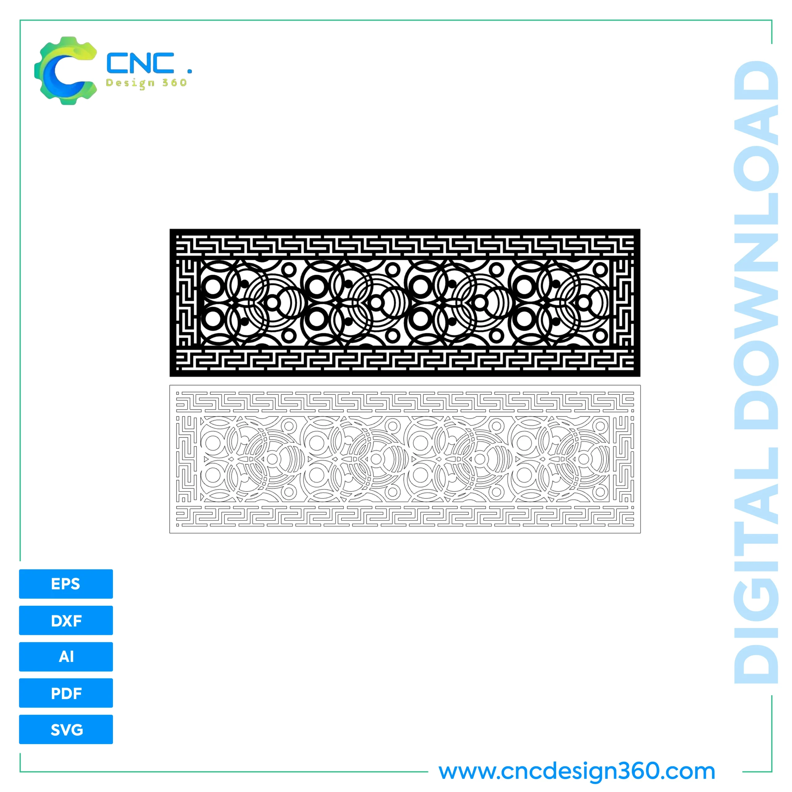 Abstract Geometric Mosaic Panel – Laser Cut File | Digital File | EPS ...