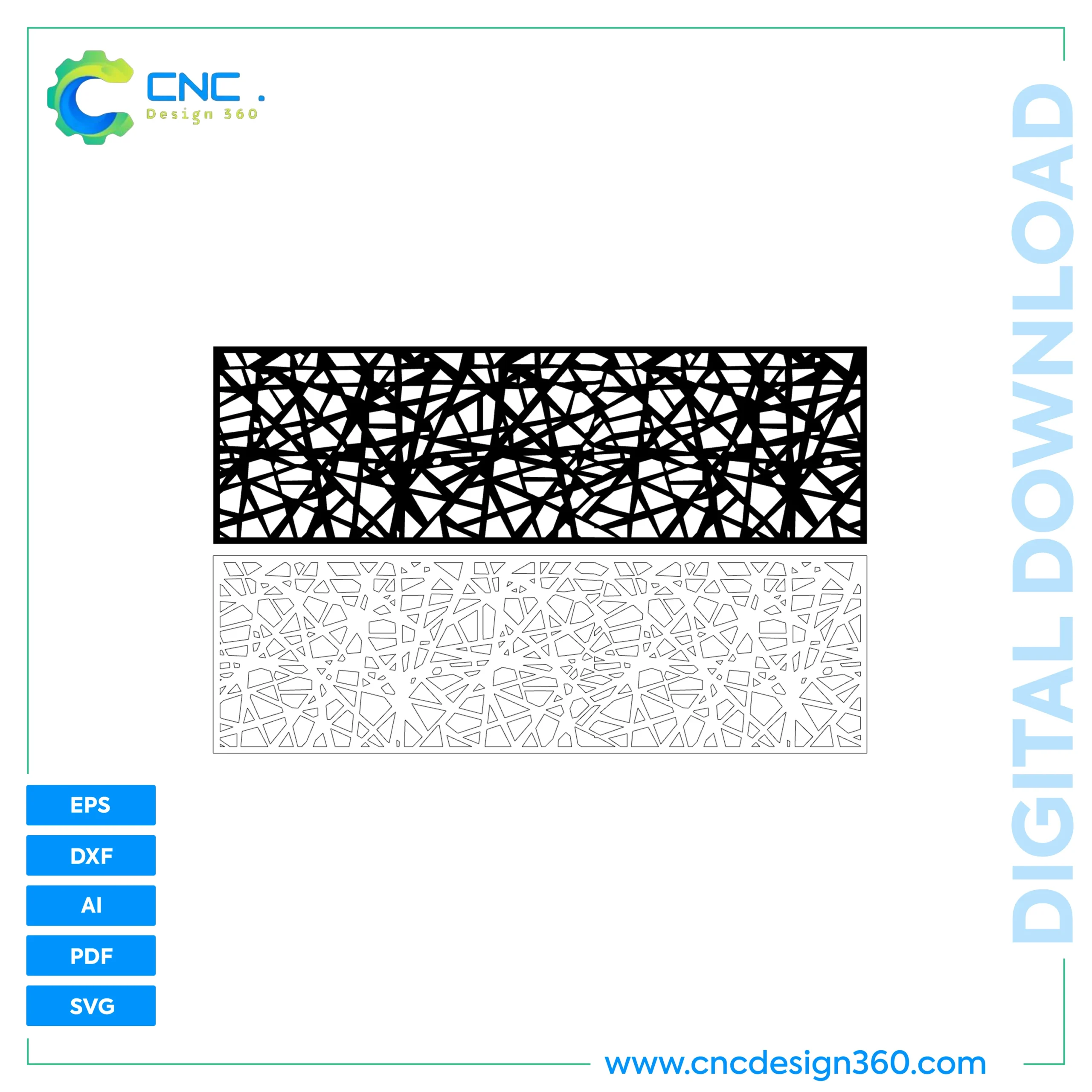 Geometric Star Octagon Grill Panel with Greek Key Borders – Stair ...